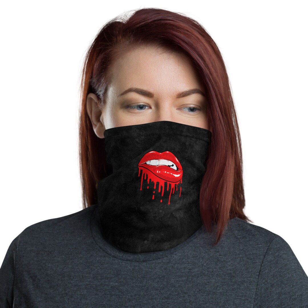 Sexy Red Lips Washable Face Mask Neck Gaiter - Etsy