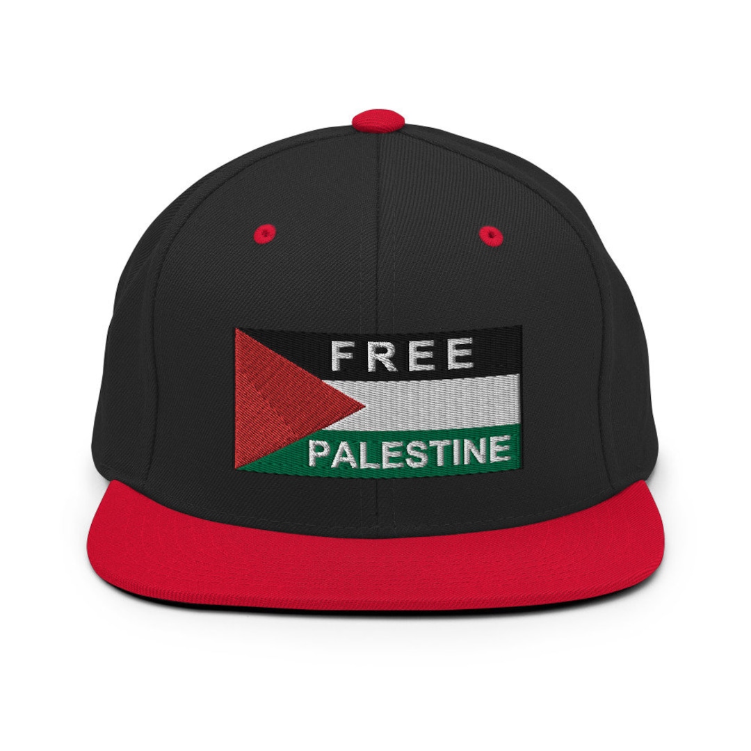 Free Palestine Flag Embroidered Snapback Hat | Palestinian Flag # ...