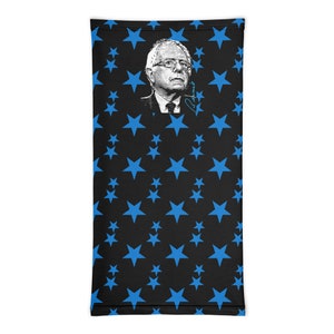 Bernie Sanders Portrait Signature Washable Face Mask Neck Gaiter ...