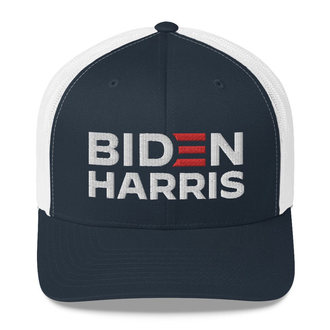 Biden Harris Embroidered Trucker Cap Hat | Joe Biden for President ...