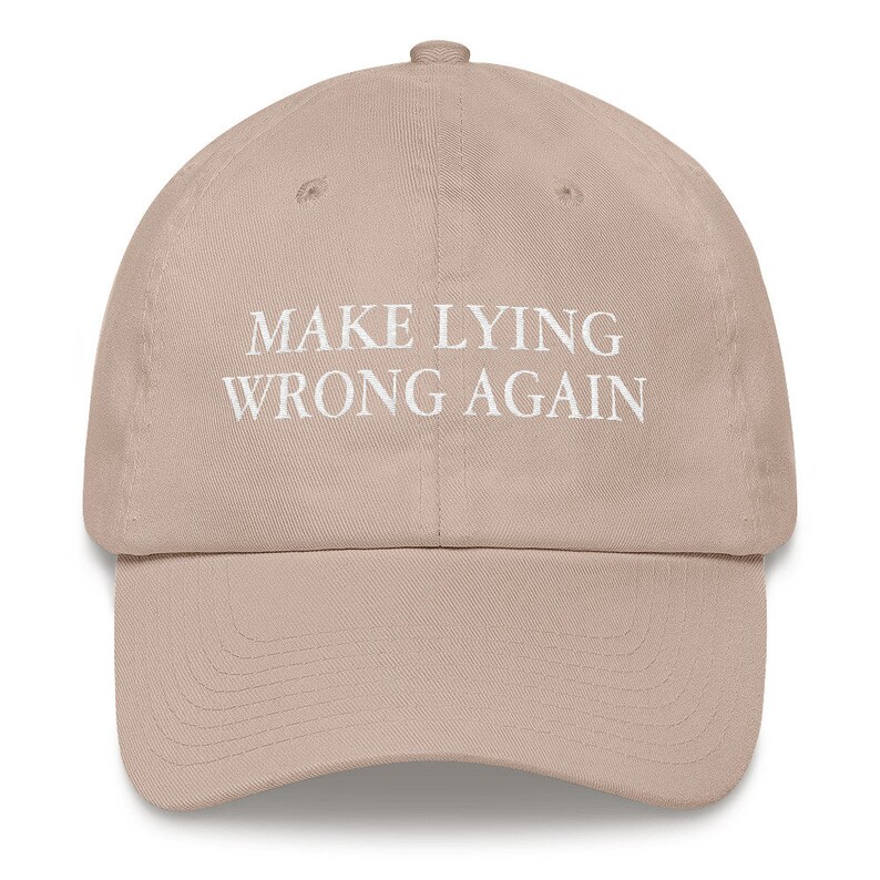 Make Lying Wrong Again Embroidered Dad Hat Funny Maga Trump | Etsy