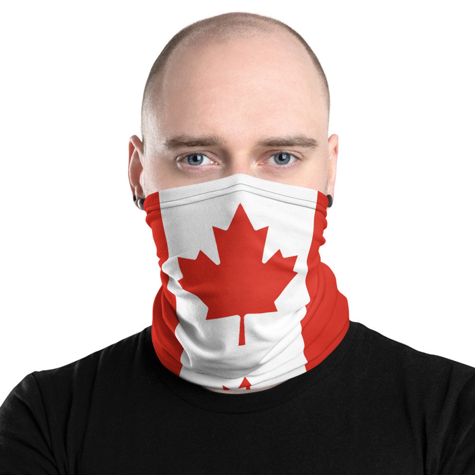 Flag of Canada Washable Face Mask Neck Gaiter Canadian Maple Leaf - Etsy