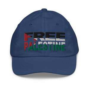 Free Palestine Embroidered Youth Baseball Cap Kids Hat | Palestinian ...