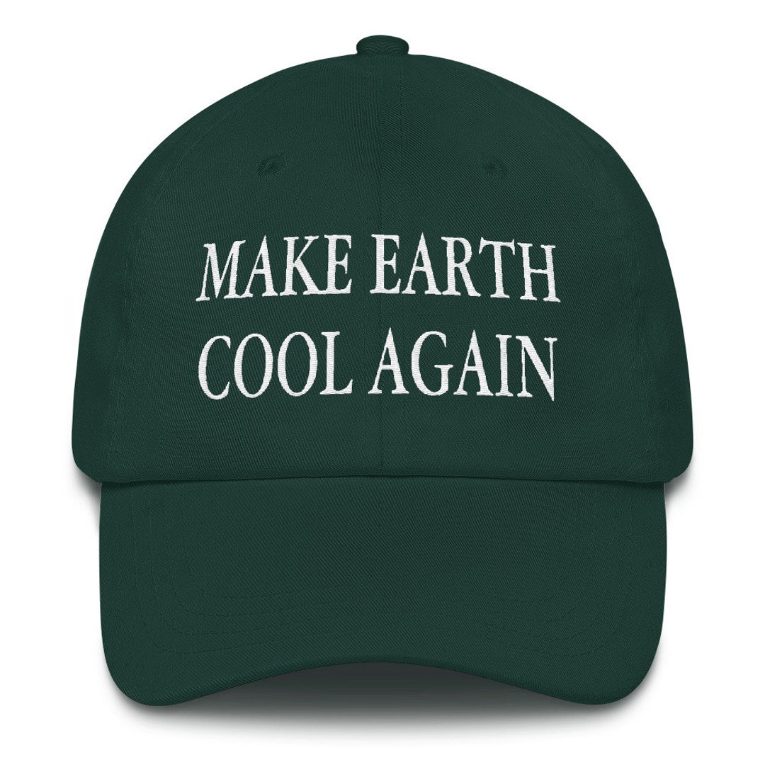 Make Earth Cool Again Embroidered Dad Hat Climate Change Hat - Etsy 日本