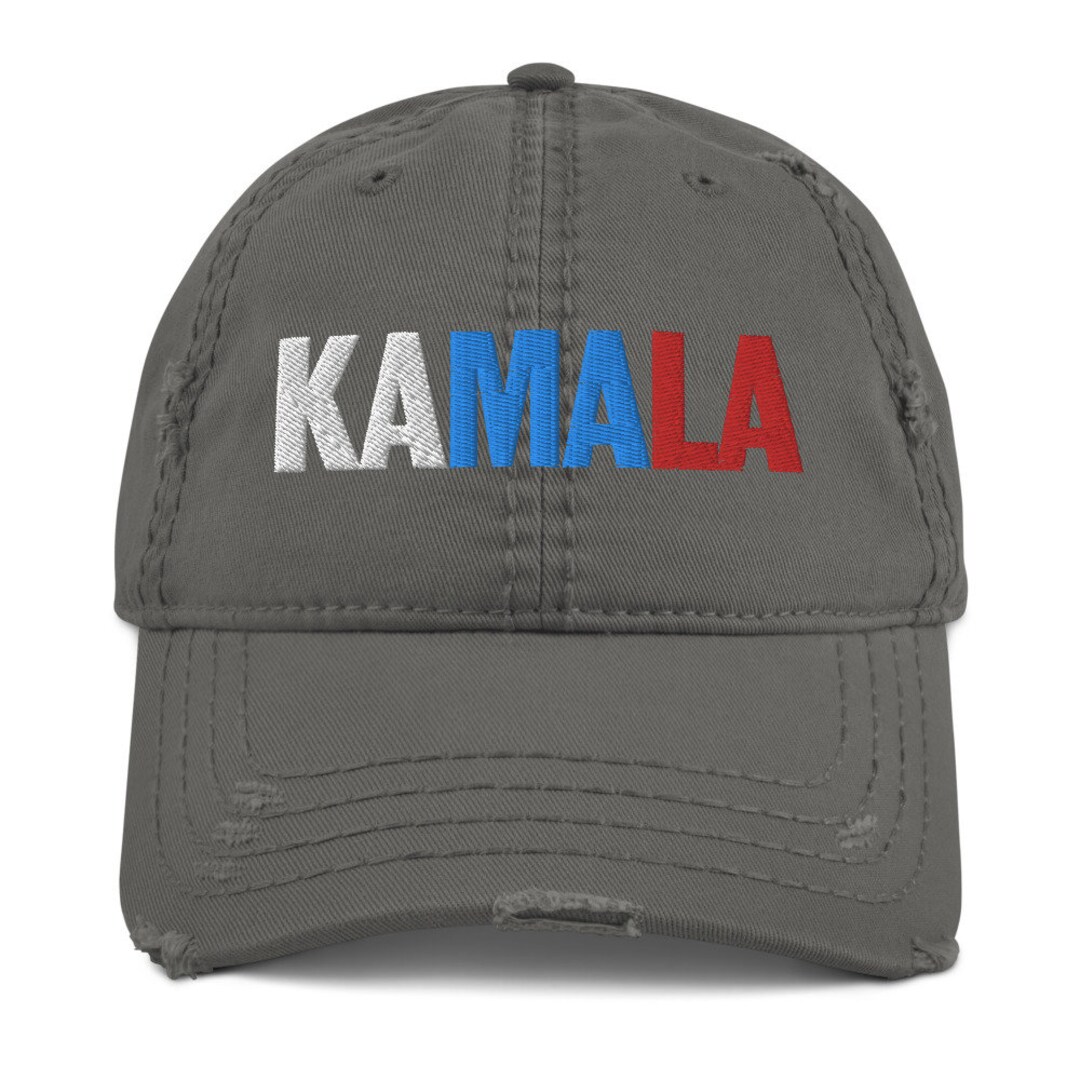 Kamala Harris for Vice President Embroidered Distressed Dad Hat ...