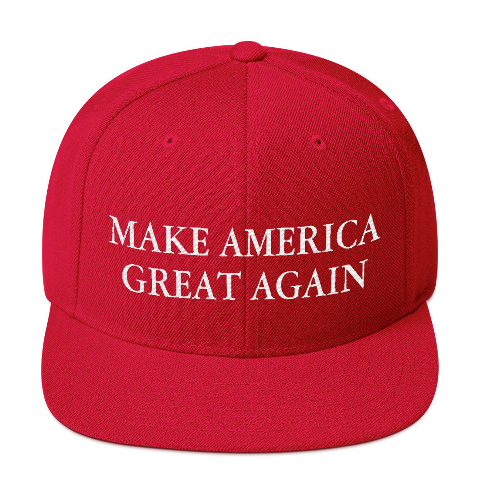Make America Great Again Embroidered Snapback Hat Donald - Etsy