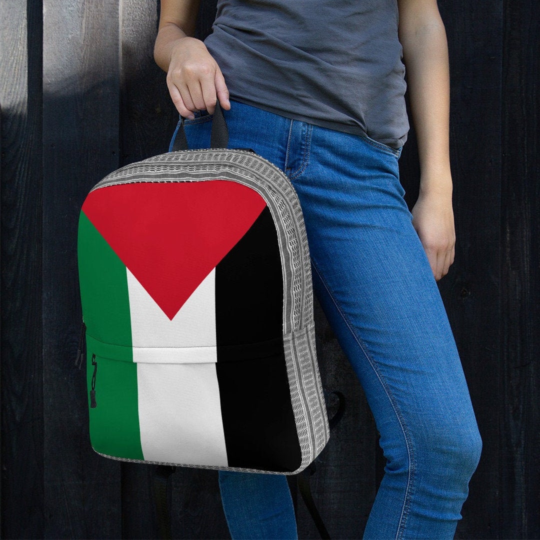 Palestine Flag Backpack | Keffiyeh Scarf Pattern - Etsy