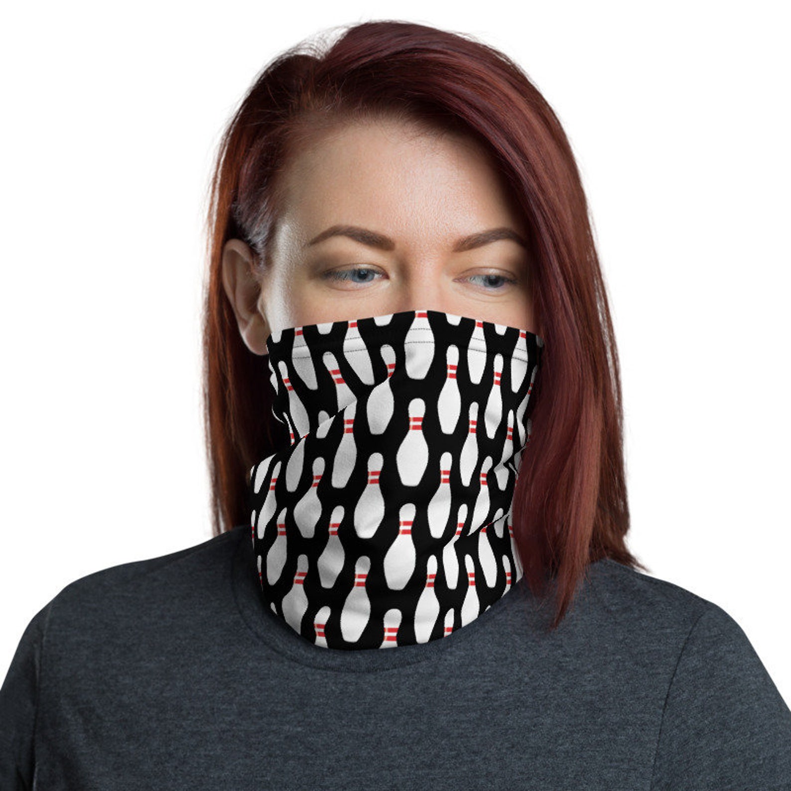 Bowling Pin Washable Face Mask Neck Gaiter - Etsy