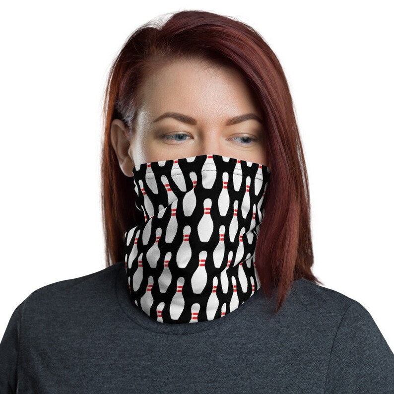 Bowling Pin Washable Face Mask Neck Gaiter - Etsy