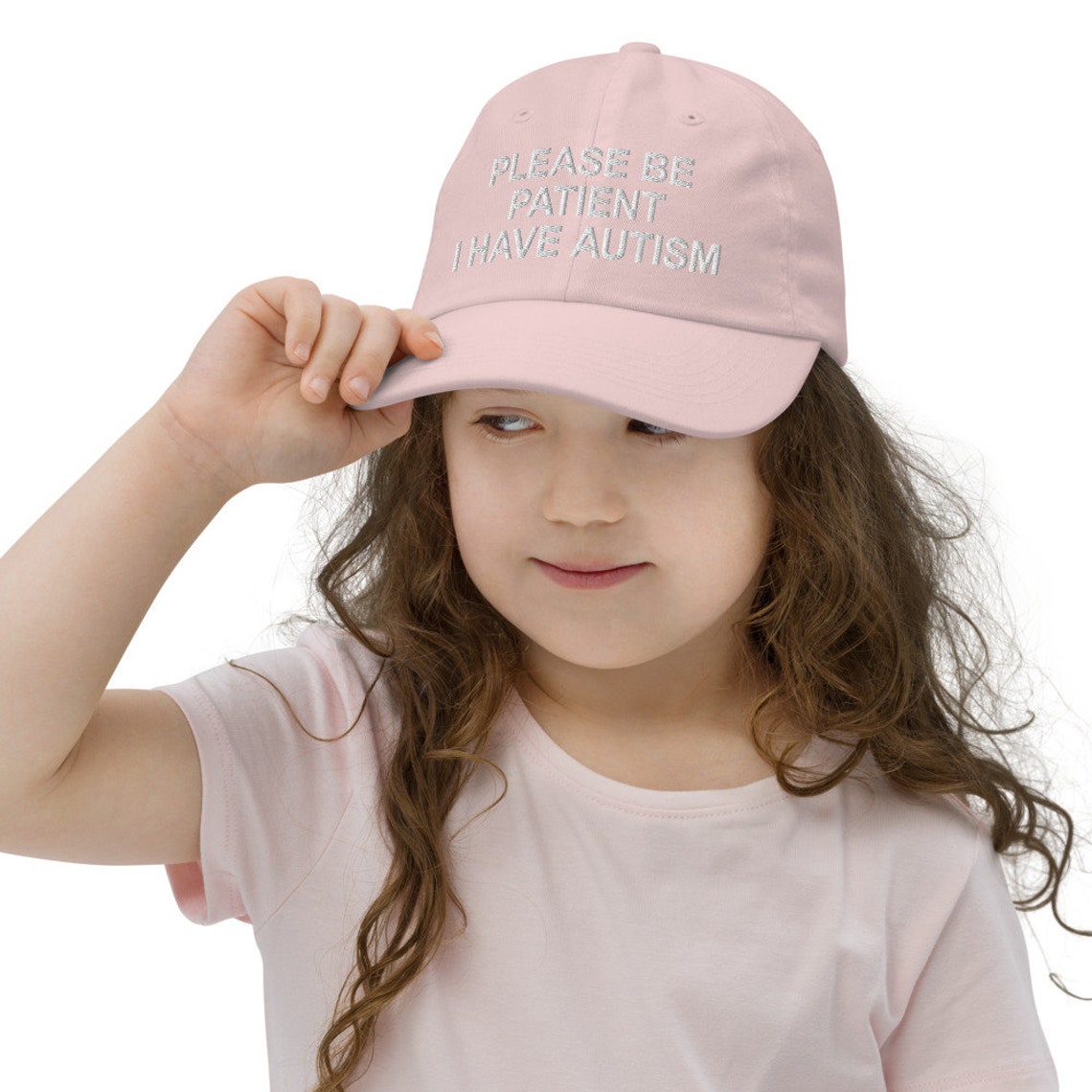 Youth Baseball Cap Please Be Patient I Have Autism Embroidered Hat ...