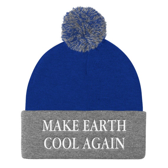 Make Earth Cool Again Pom Pom Knit Cap Climate Change Hat | Etsy