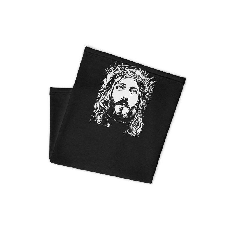 Jesus Face Washable Face Mask Neck Gaiter - Etsy