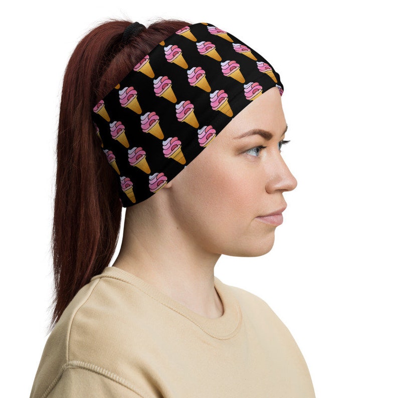 Ice Cream Cone Washable Face Mask Neck Gaiter - Etsy