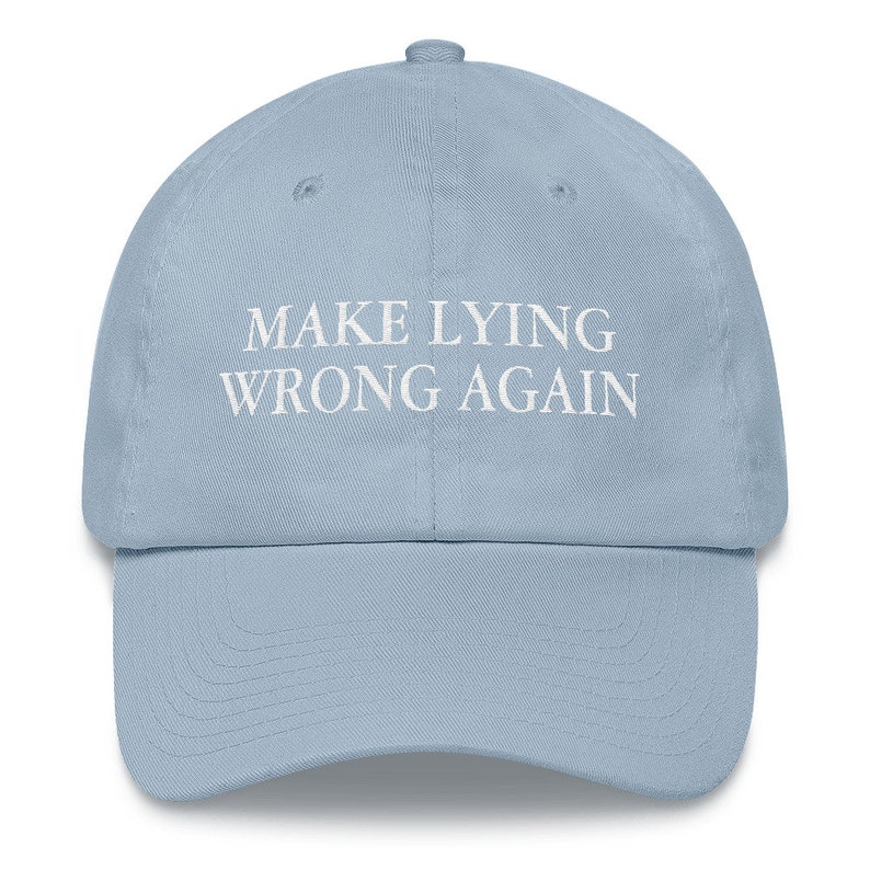 Make Lying Wrong Again Embroidered Dad Hat Funny Maga Trump - Etsy