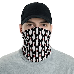 Bowling Pin Washable Face Mask Neck Gaiter - Etsy