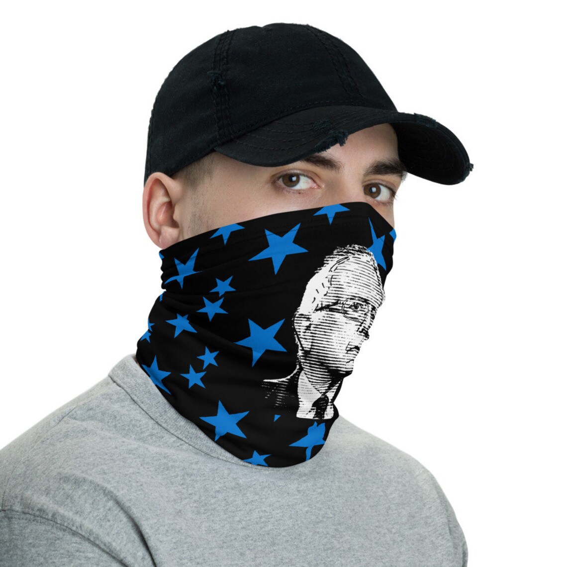 Bernie Sanders Portrait Signature Washable Face Mask Neck Gaiter ...