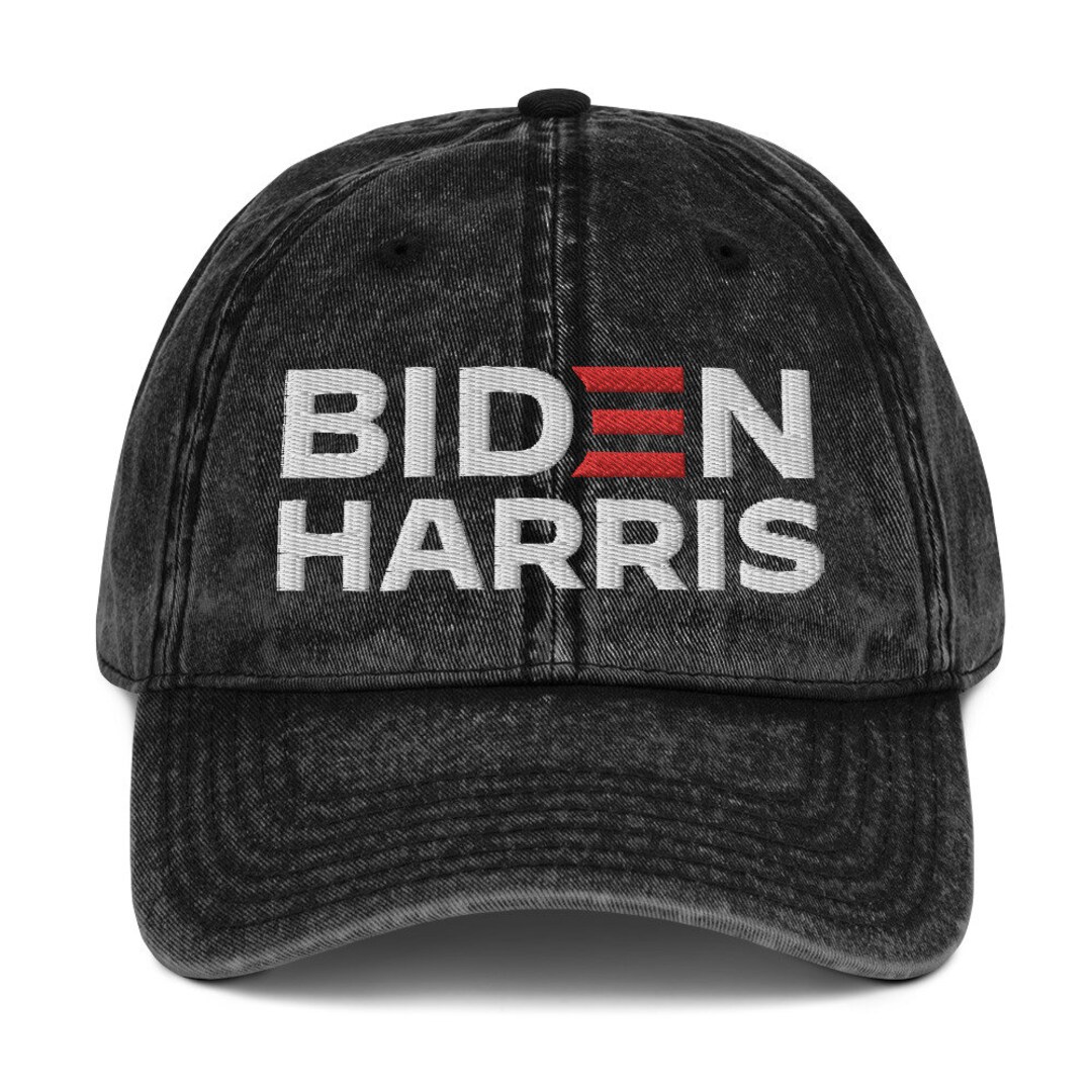 Biden Harris Embroidered Vintage Cotton Twill Cap Hat | Joe Biden for ...