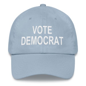 Vote Democrat Embroidered Dad Hat | Election 2024 - Etsy