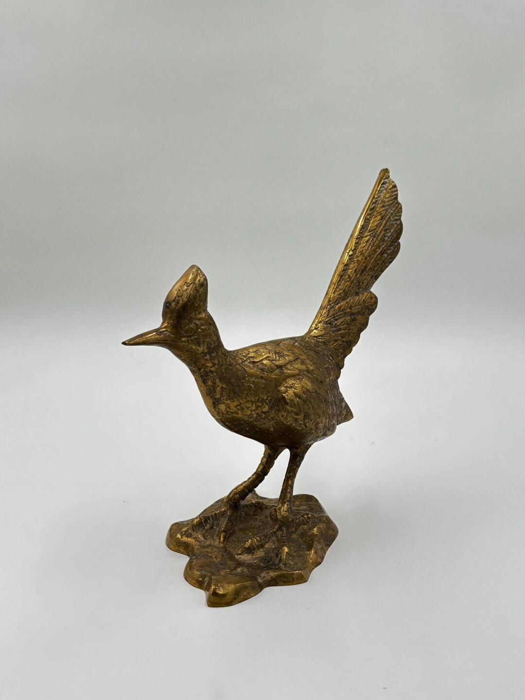 Vintage Brass Road Runner Sculpture, Bird Decor - Etsy