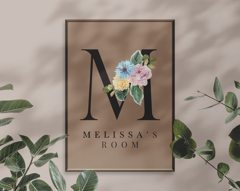 SUMMER Essentials Alphabet Pastel Floral Watercolor Letters & | Etsy