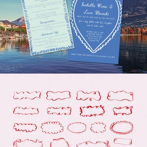 Whimsical Wedding Line Art SVG - Quirky Doodles Dolce Vita Wedding ...
