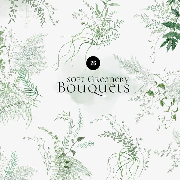 Watercolor Fern - Etsy