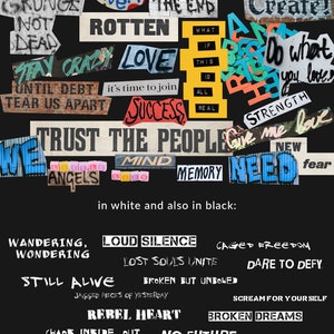 Anti-design Grunge Collage, Rebellious Collages DIY Clipart, Cut Out ...