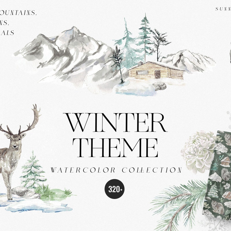 Watercolor Clipart - Etsy