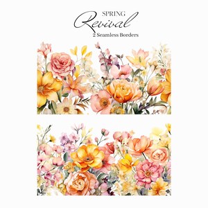 Watercolor Flowers Clipart - Spring Floral Clipart Png - Neutral ...