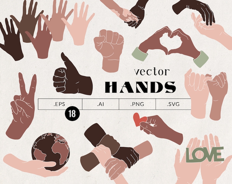 Human Hands Vector Clipart,holding Hands Illustration,fist,skin Tone ...