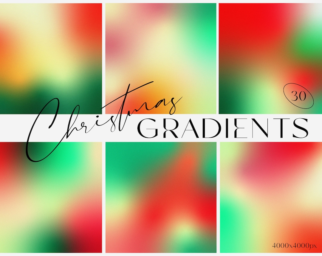Christmas Gradients - Abstract Backgrounds Clipart, Holidays Gradient ...