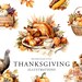 Watercolor Thanksgiving Clipart, Turkey Thanksgiving Dinner, Harvest ...