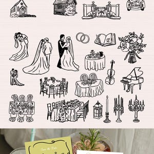 Whimsical Party Line Art SVG - Quirky Doodles - Dolce Vita Wedding ...