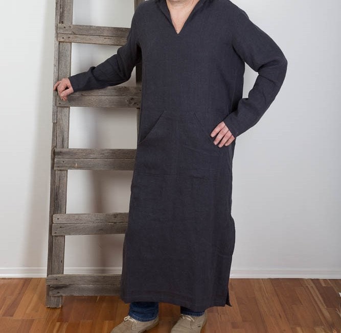 Long Shirt Homewear Hooded - Etsy Canada