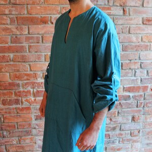 Mens Linen Tunic - Etsy