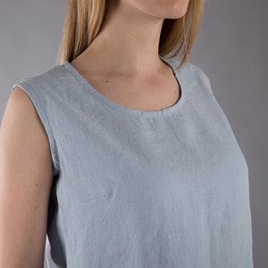 Linen Tank Top / Handmade Linen Tank Top / Washed Linen Top / Pastel ...