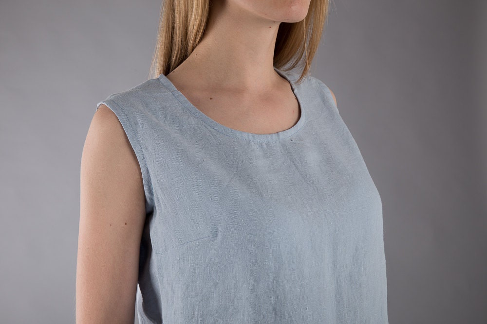 Linen Tank Top / Handmade Linen Tank Top / Washed Linen Top / Pastel ...