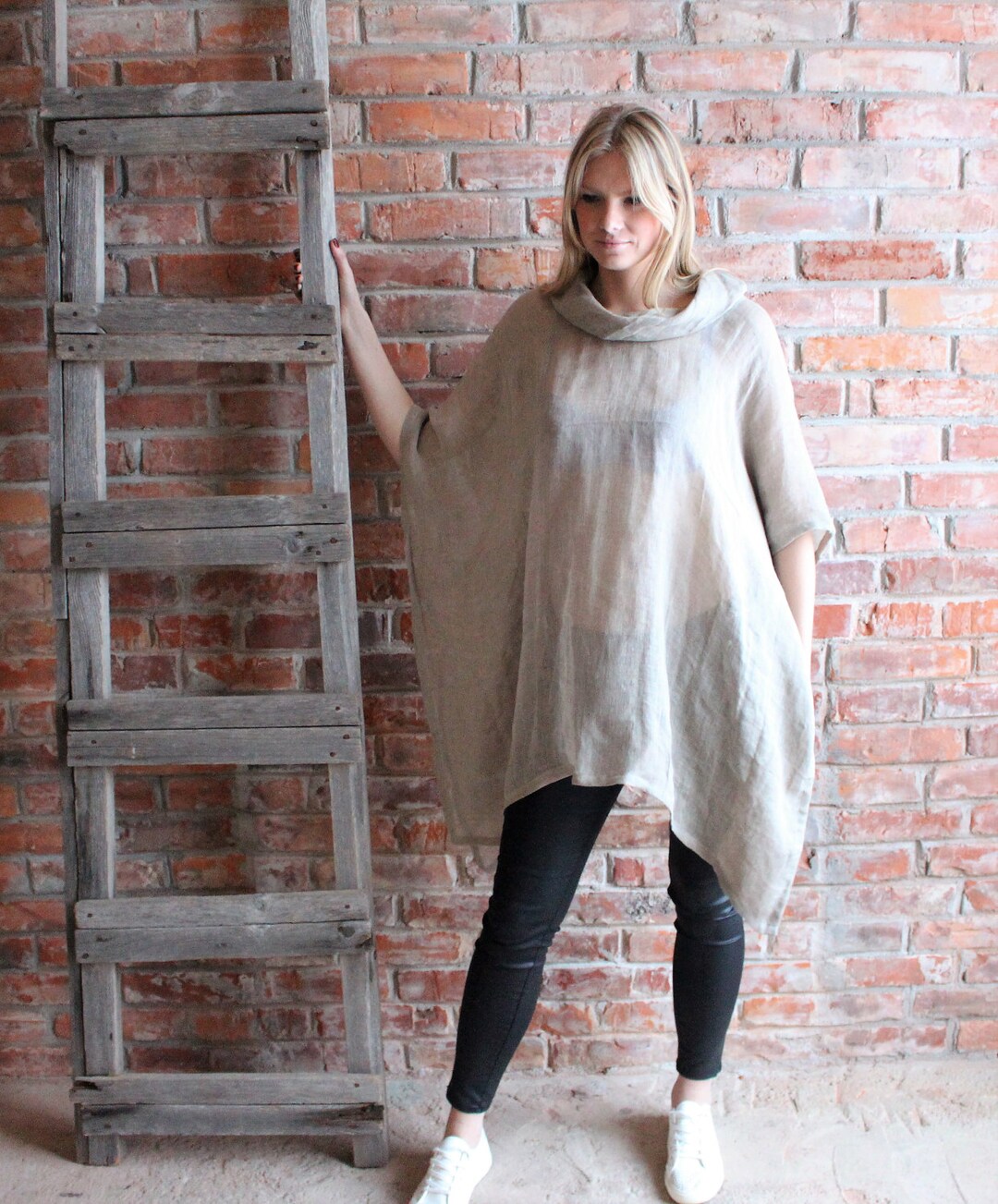 Linen Tunic Loose Tunic Plus Size Clothing Plus Size Tunic, Tunic Top ...