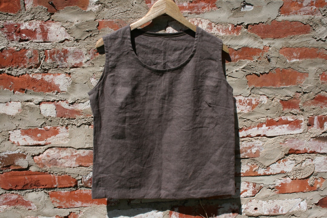Linen Tank Top / Handmade Linen Tank Top / Washed Linen Top / Flax Top ...