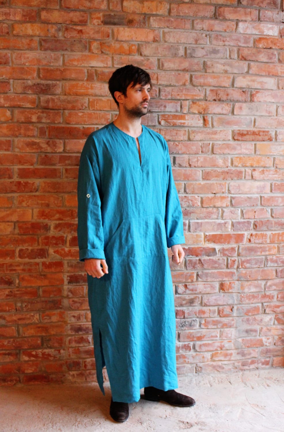 Mens Linen Tunic - Etsy