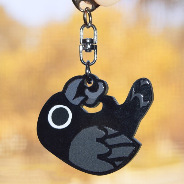 Crow Charm - Etsy
