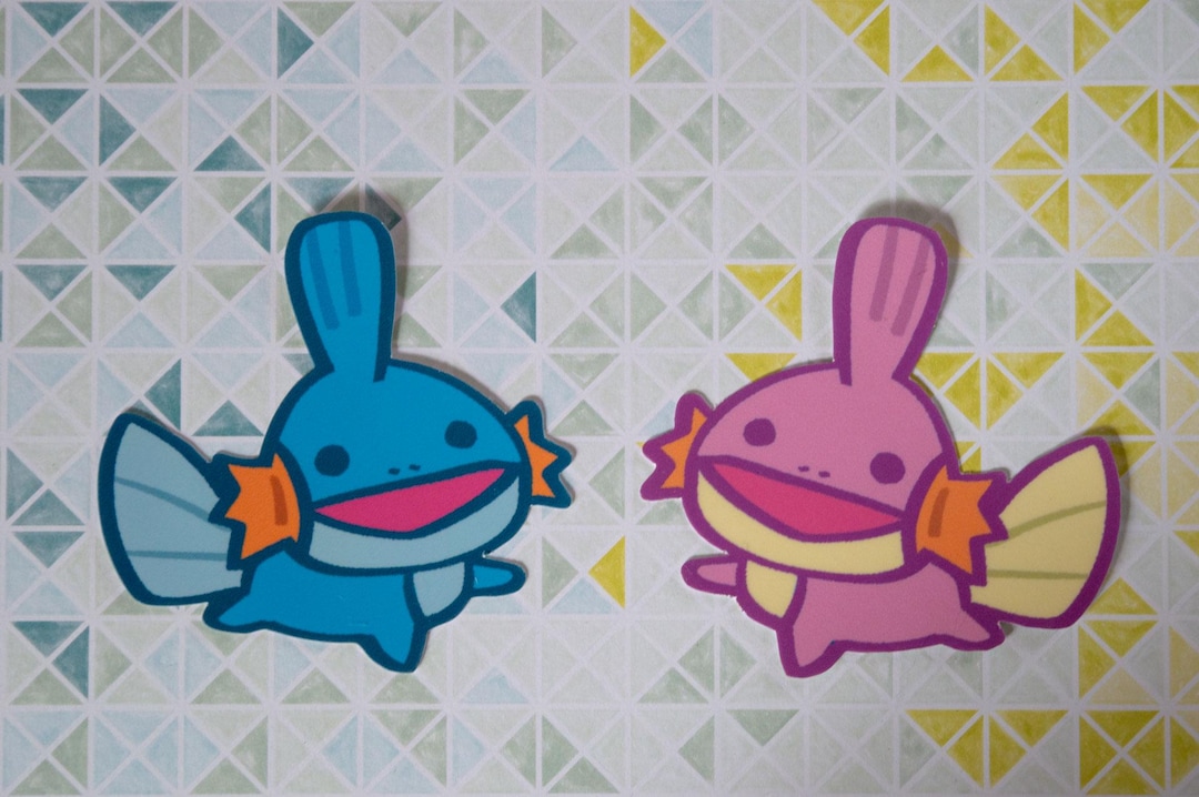 Mudkip Stickers - Regular and Shiny - Etsy