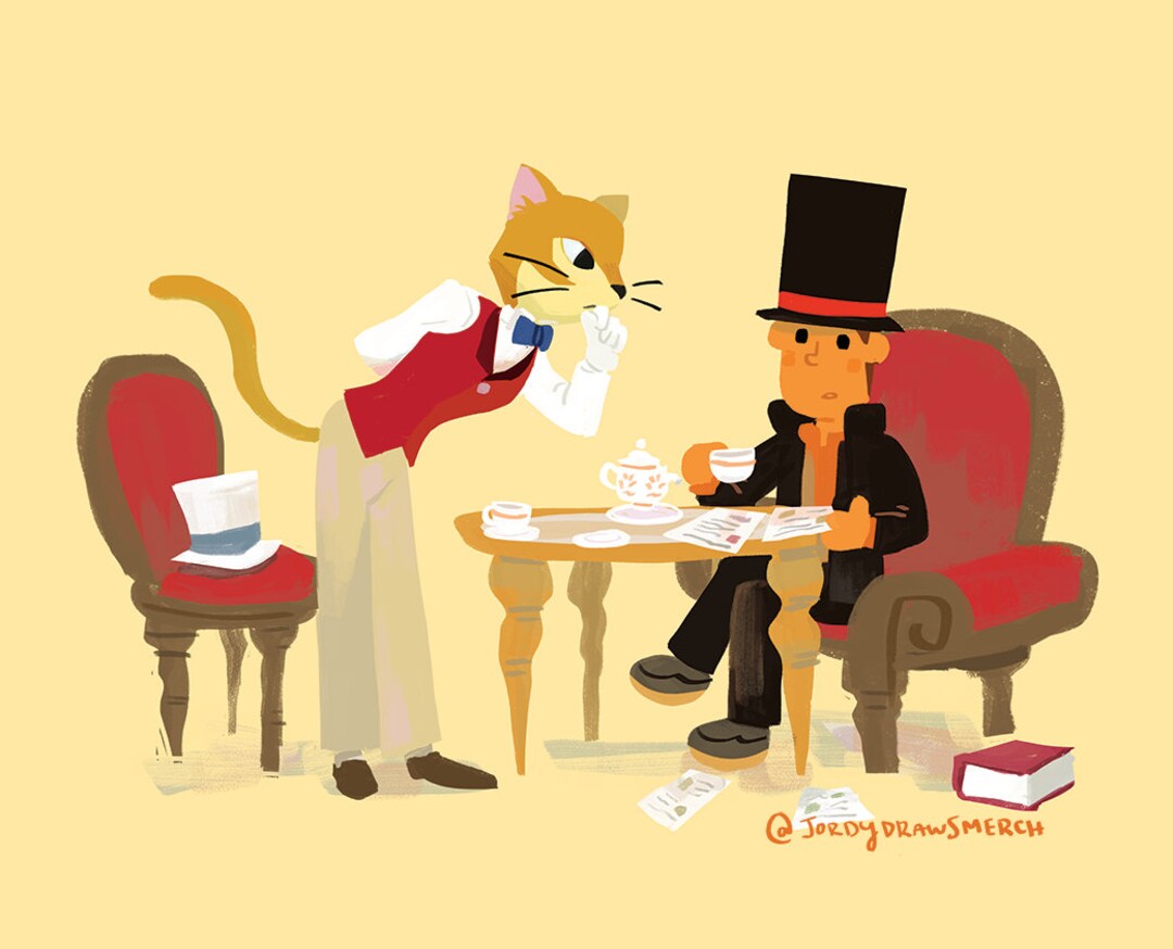 Two Gentlemen - 8x10" Art Print - Etsy