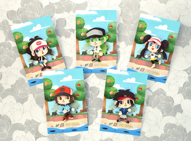 BW / B2W2 X AC Wooden Pins / Stickers / Magnets N Harmonia - Etsy