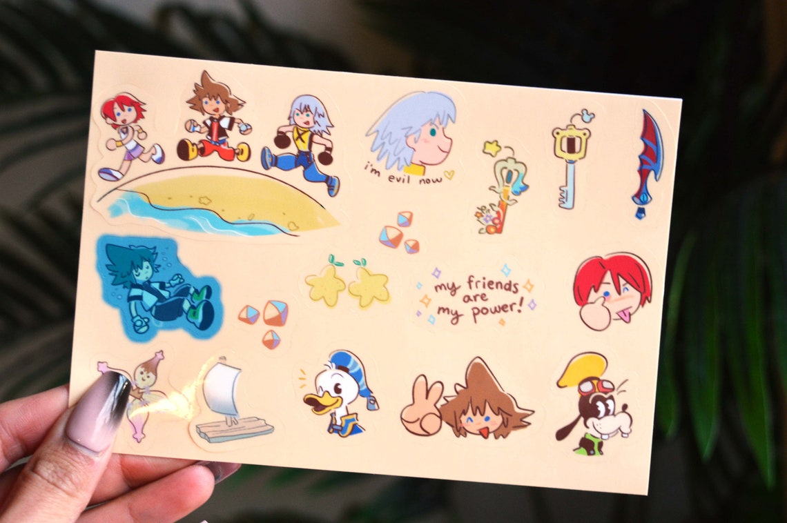 KH Destiny Trio Sticker Sheet - Etsy
