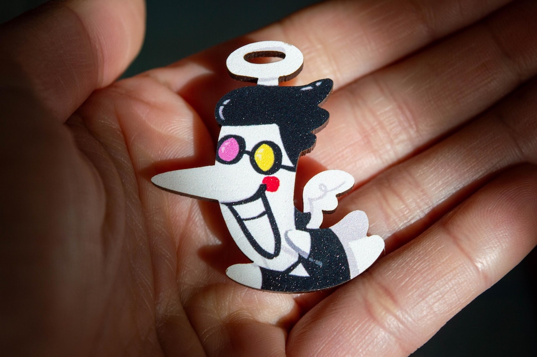 Angel Spamton - Wooden Pin - Etsy