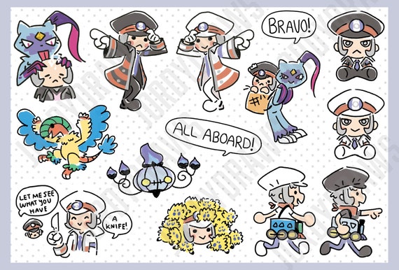 Ingo and Emmet Submas Holographic Sticker Sheet - Etsy