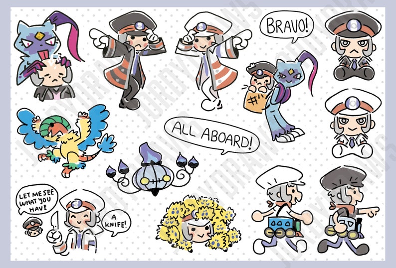 Ingo and Emmet Submas Holographic Sticker Sheet - Etsy