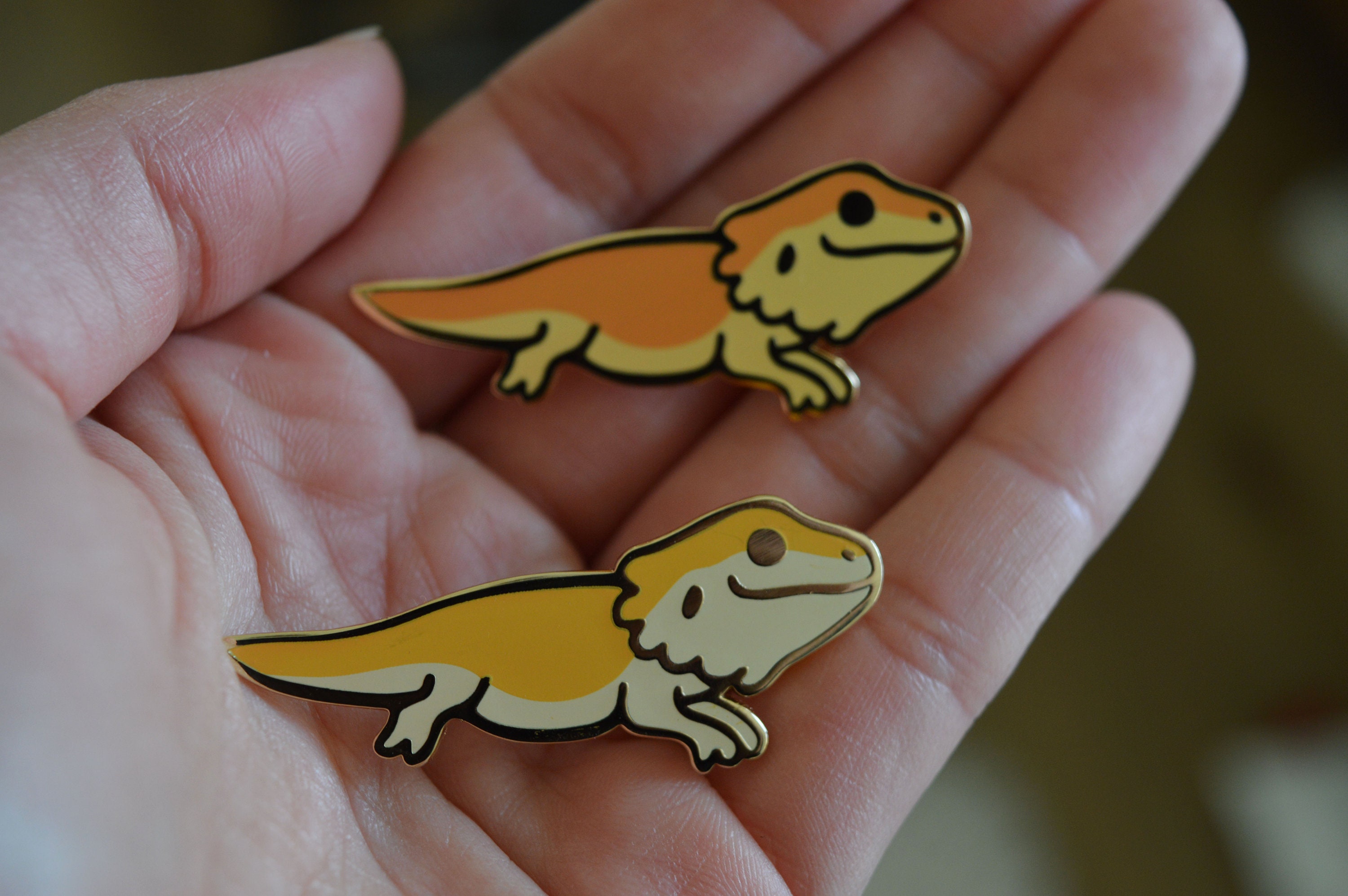 Lovable Lizard Enamel Pins - Etsy