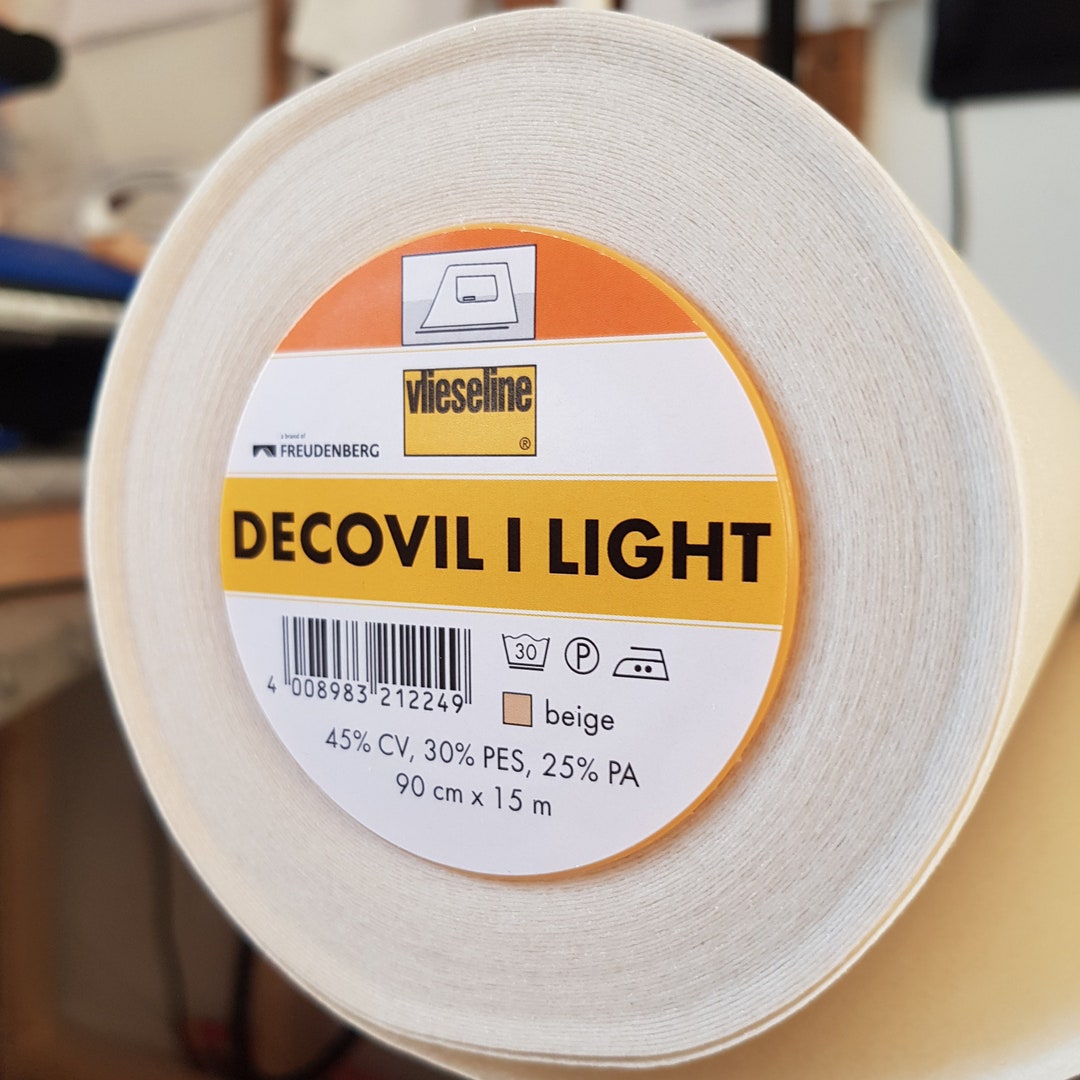 Decovil Light Vilene Vlieseline, Fusible Iron on Stabiliser Interfacing ...